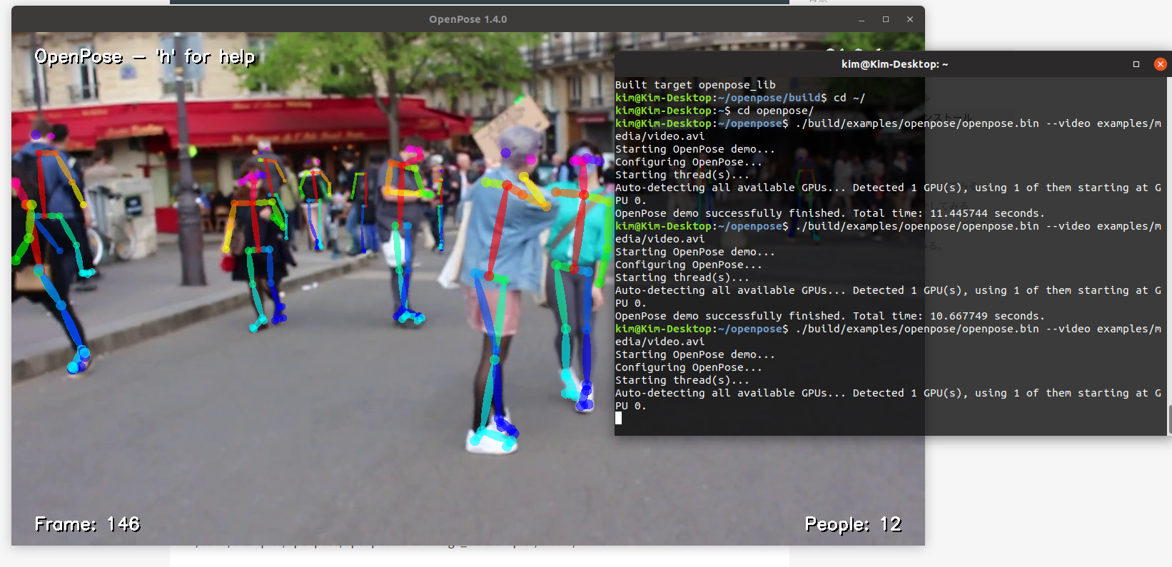 Ubuntu18.10にopenposeをインストール(環境構築) – Kim Biology & Informatics