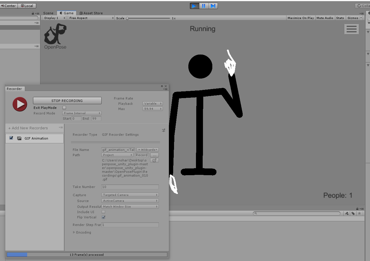OpenPose for Unity で人の動きを二次元に落とし込む – Kim Biology & Informatics